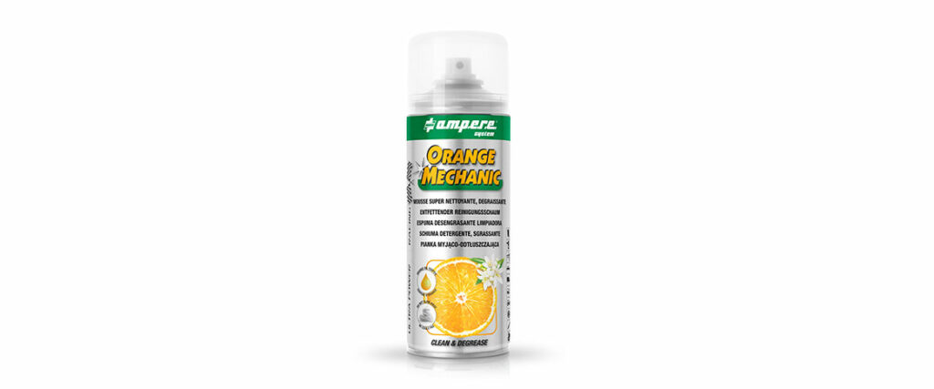 Super degreasing cleaning foam – ORANGE MECHANIC - Ampere System